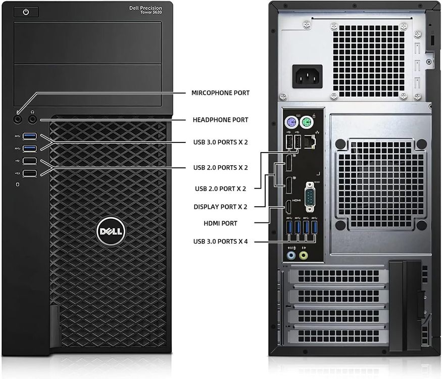 Dell Precision Tower 3620 M.2 256GB + 1TB HDD (Gebraucht) in Kloten für ...