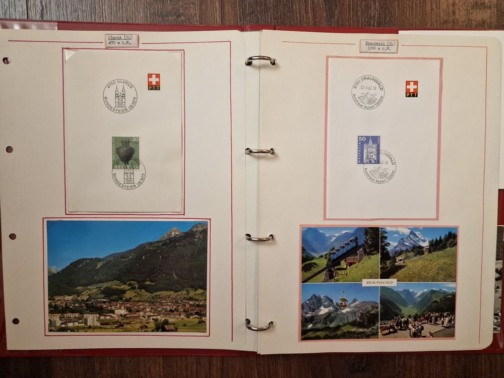 1 Ordner Stempel Kt. GLARUS mit PK & BM Ortsstempel ++ (Gebraucht) in Aesch LU für CHF 4.5 – mit ...