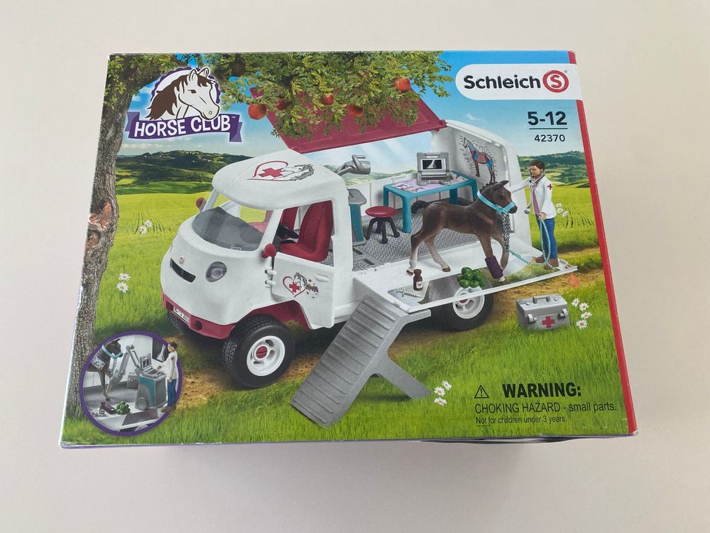 Schleich 42370 Mobile Tierärztin mit Hannoveraner Fohlen (Gebraucht) in ...
