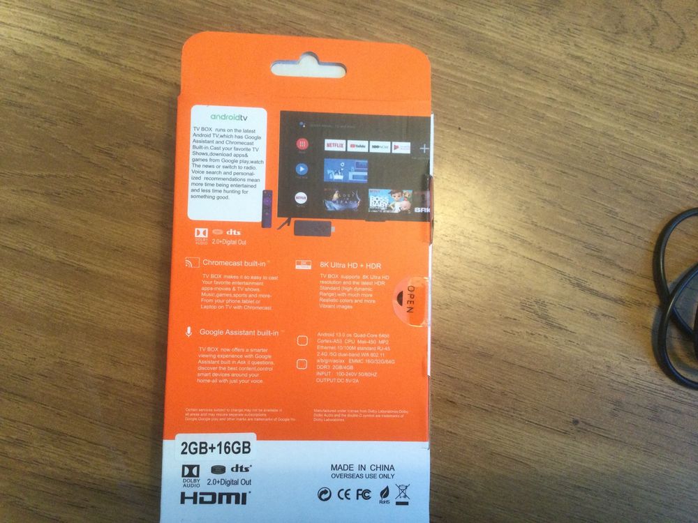 TV Stick 8K Ultra HD Android 13.0 Neu & Originalverpackt (Neu und ...