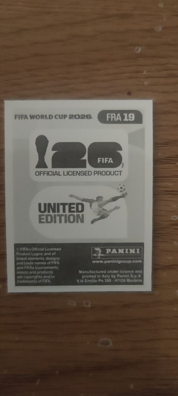 Panini FIFA World Cup 2026 Sticker - FRA 19 Hugo Ekitike (Neu und ...