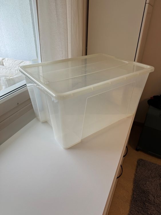 Box mit Deckel, transparent (Samla von Ikea) 57x39x28 cm | Kaufen auf Ricardo