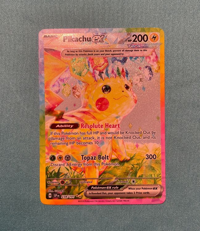 Pikachu EX 238/191 Secret Art Rare - Surging Spark (Neu (gemäss ...