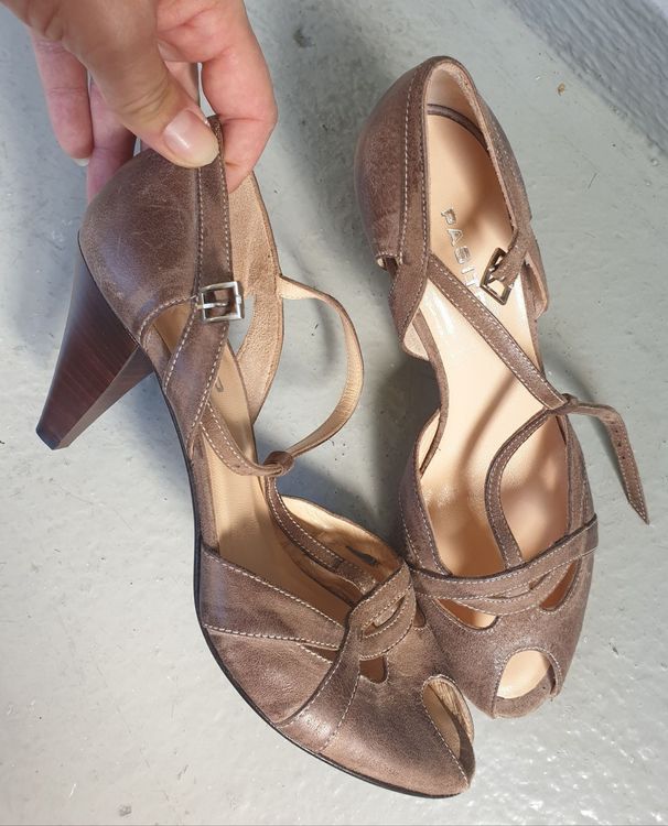PASITO LEDER BRAUN ITALY PEEPTOES | Kaufen auf Ricardo