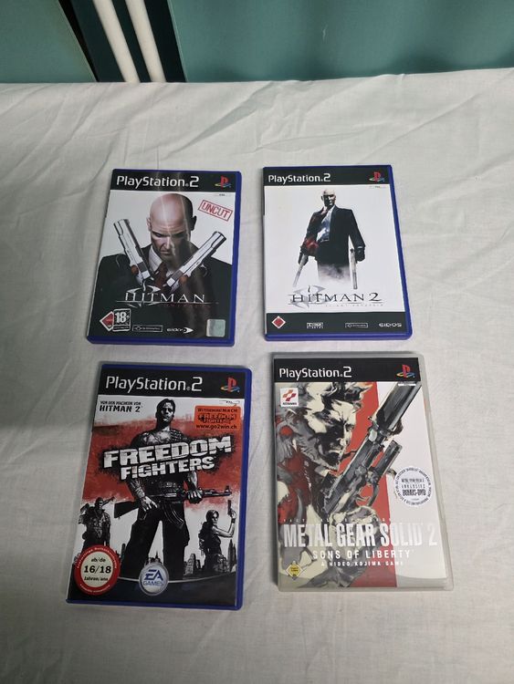 Metal Gear Solid 2, Hitman, Freedom Fighters PS2 - (Gebraucht) in ...
