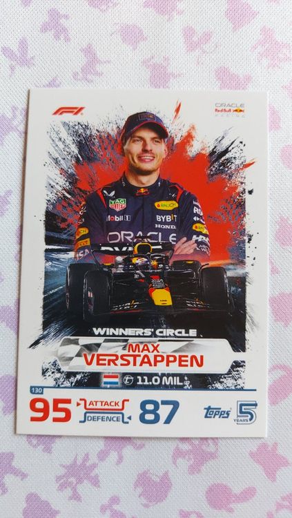 Max Verstappen Topps Turbo Winners Circle F1 Formel 1 2024 | Kaufen auf Ricardo