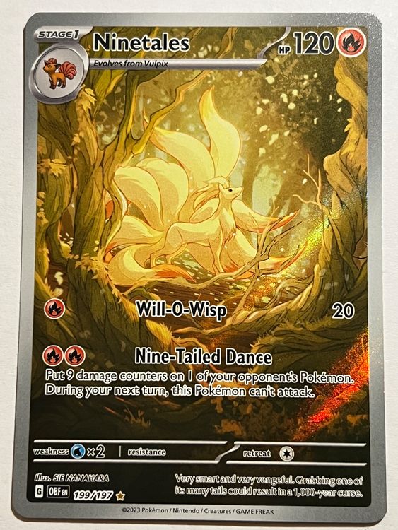 Ninetales 199/197 Obsidian Flames - 🇬🇧 (Gebraucht) in Langenthal für ...