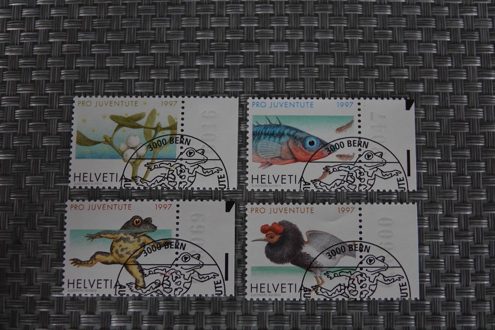 Pro Juventute "Weihnachtsmarke, Tiere " 1997 ET-Stempel (Neu (gemäss Beschreibung)) in Goldau ...