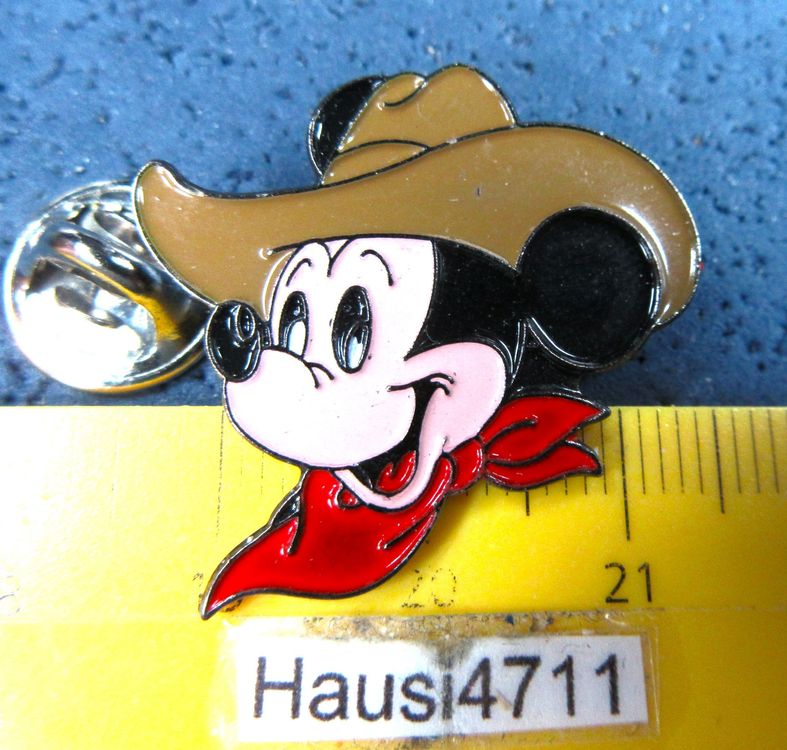 MICKEY MOUSE COWBOY KOPF PIN DISNEY ORIGINAL30mm (Gebraucht) in Ettingen für CHF 1.95 – mit ...
