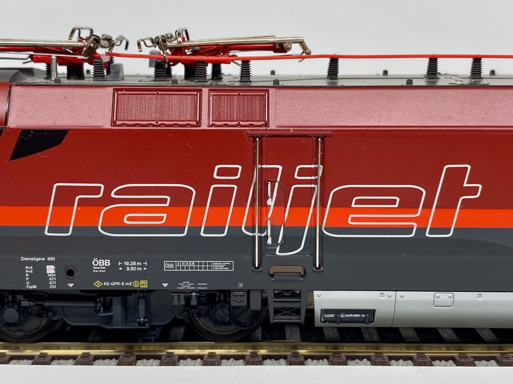 Roco 62361 (H0 GS) ÖBB Elektrolok Rh 1116 208-8 „Railjet“ (Defekt) in ...