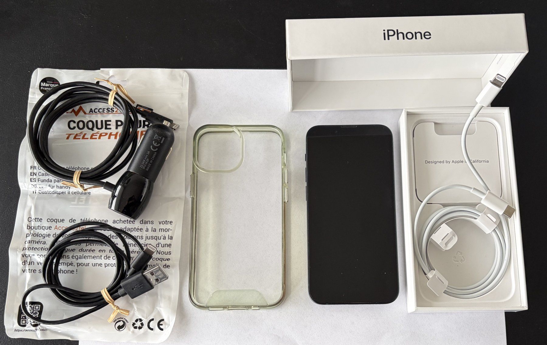iphone Apple 13 MINI 128 GO NOIR 5G mit Zubehör TOP Zustand (Gebraucht ...