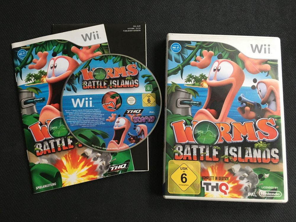 Worms battle Islands für Nintendo Wii (Gebraucht) in für CHF 11.9 – mit Lieferung auf Ricardo kaufen
