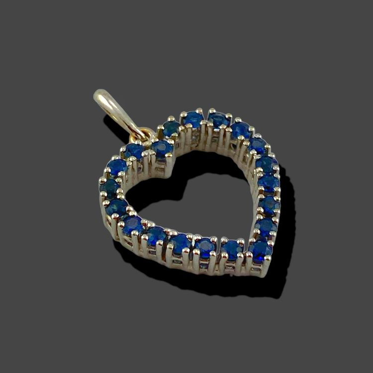 Grosser Saphir - Herzhänger, Armin Kurz, Zürich | Kaufen auf Ricardo