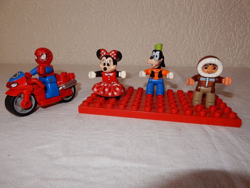 Duplo Figuren, Minnie, Goofy, Inuit Eskimo, Spider Man (Gebraucht) in ...
