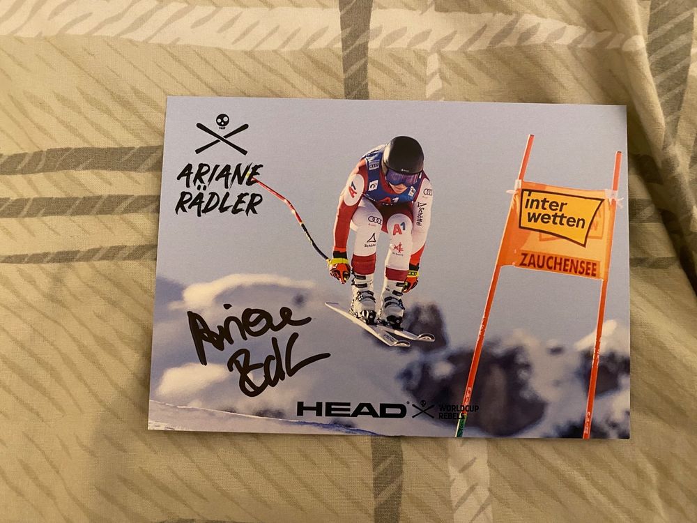 Autogrammkarte Ariane Rädler handsigniert | Kaufen auf Ricardo