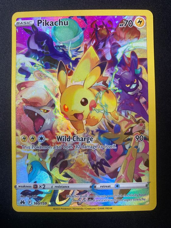 Pikachu 160 - Secret Rare - NM/MINT - Crown Zenith - EN (Neu (gemäss ...