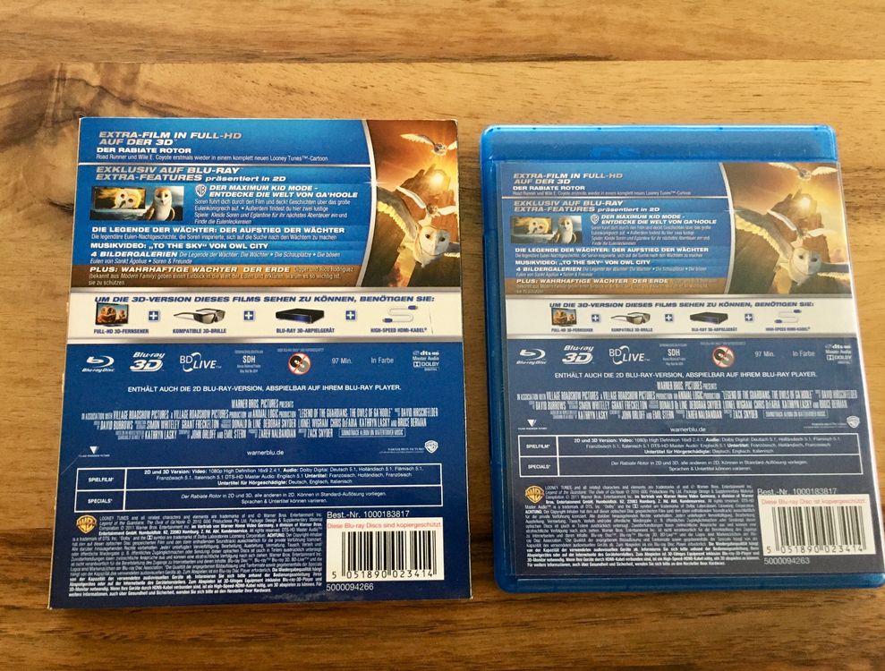 Die Legende der Wächter 2D+3D Blu-ray im Schuber Film | Kaufen auf Ricardo