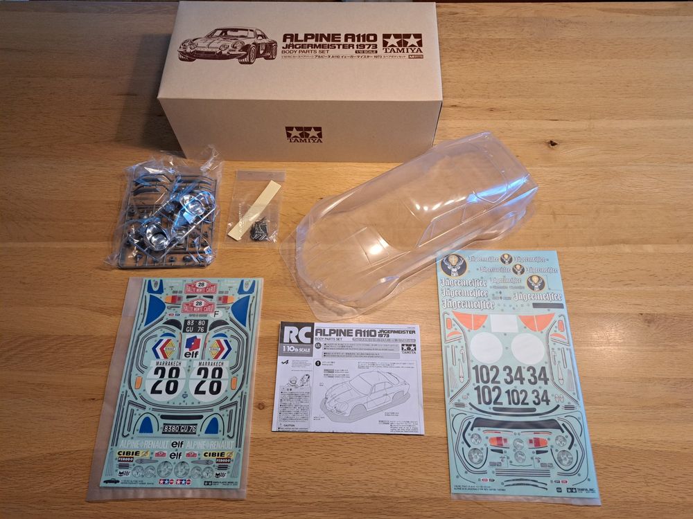 Tamiya RC 1:10 Alpine A110 Decals Jägermeister + MonteCarlo (Neu und ...
