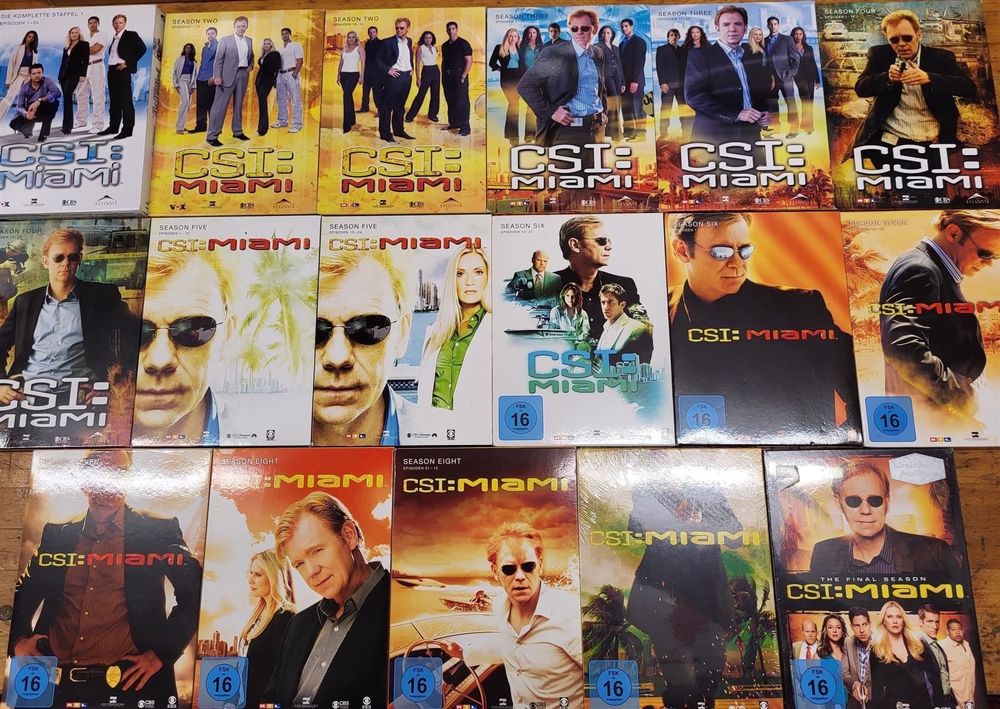 CSI & CSI: Miami - Diverse Staffeln, Total 96 DVDs (Gebraucht) in für ...