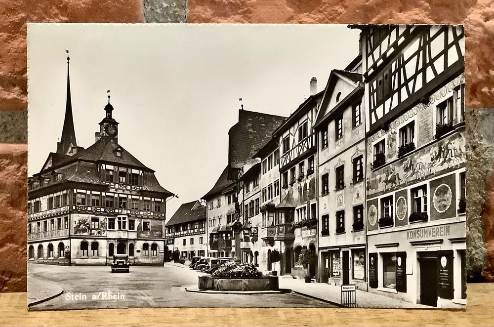 1959 Alte Foto AK STEIN AM RHEIN - Rathausplatz - Oldtimer (Gebraucht) in Root für CHF 1 – mit ...