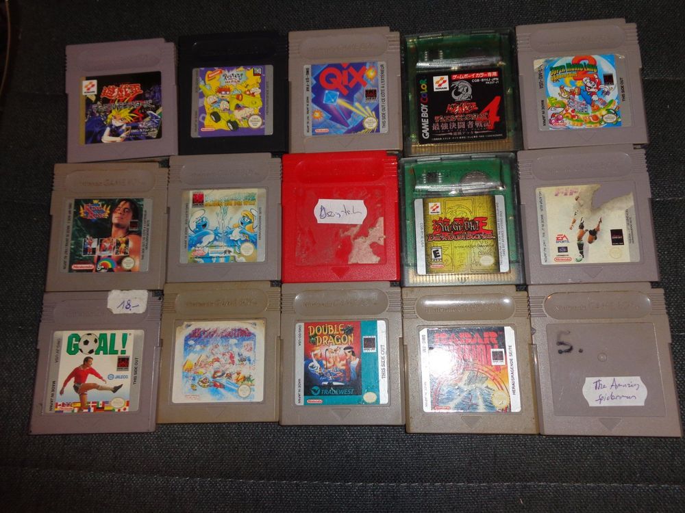 15 Stück Gameboy Spiele Games Lot Bundle inkl. Pokemon (Gebraucht) in ...