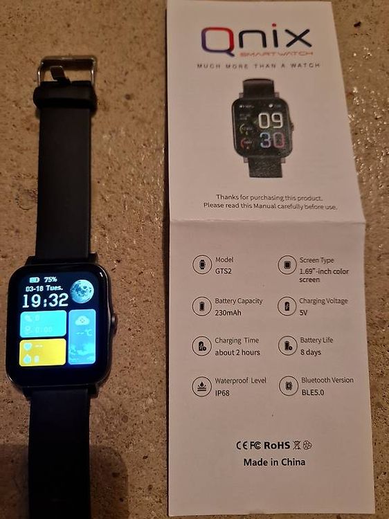 Qnix Smartwatch GTS2 (Gebraucht) in Oetwil am See für CHF 29 – nur ...