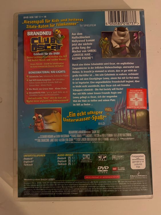 Dreamworks: Grosse Haie – Kleine Fische (2004) DVD (Neu (gemäss Beschreibung)) in Sierre für CHF ...