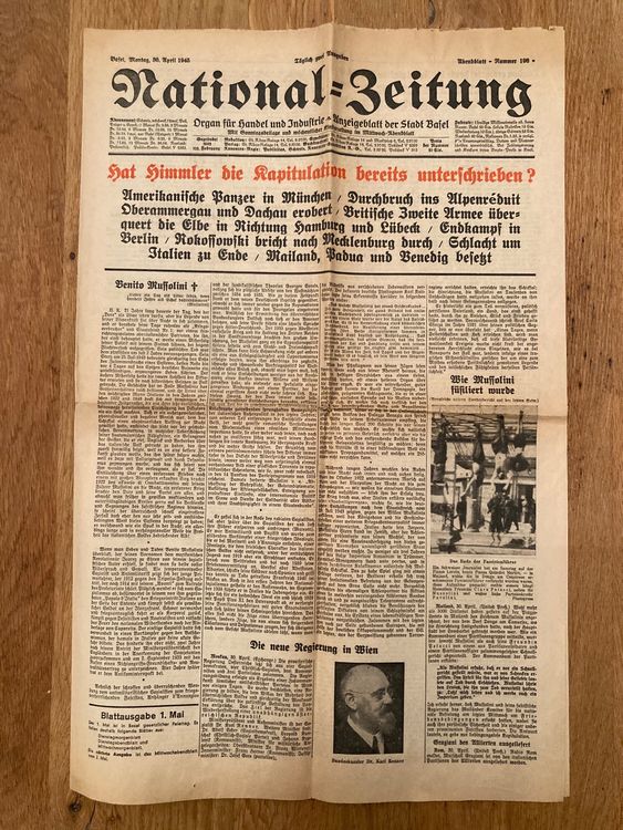 30. April 1945 National Zeitung | Kaufen auf Ricardo