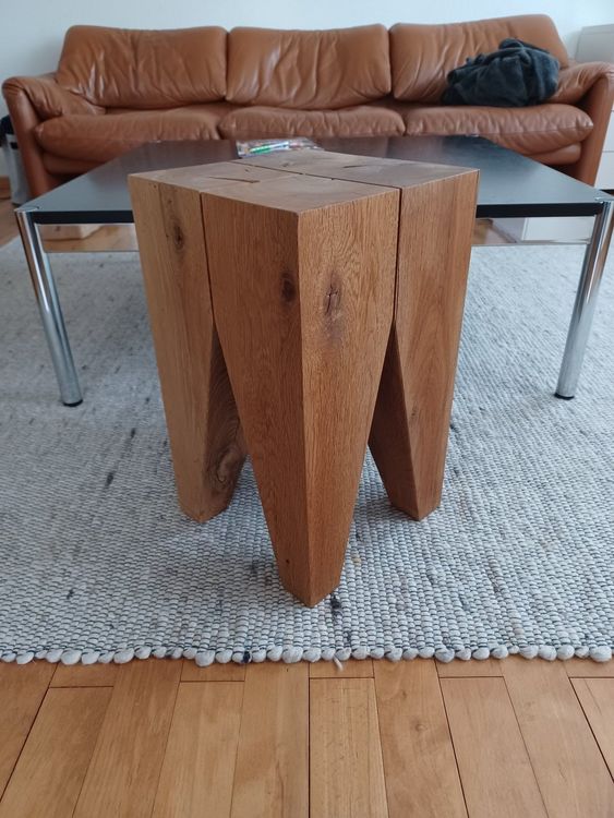 E15 Hocker Beistelltisch Backenzahn Eiche Kernholz Design | Kaufen auf ...