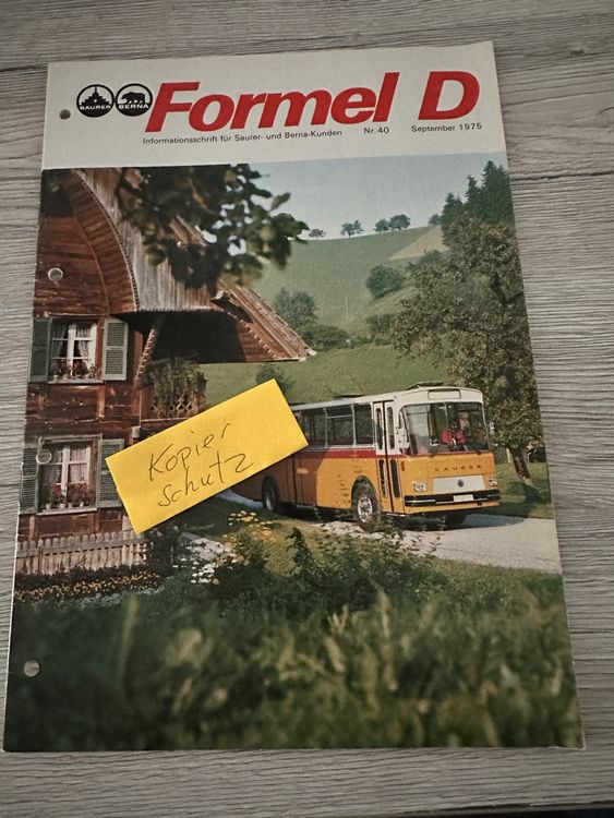 Saurer Formel D Heft von 1975 | Kaufen auf Ricardo