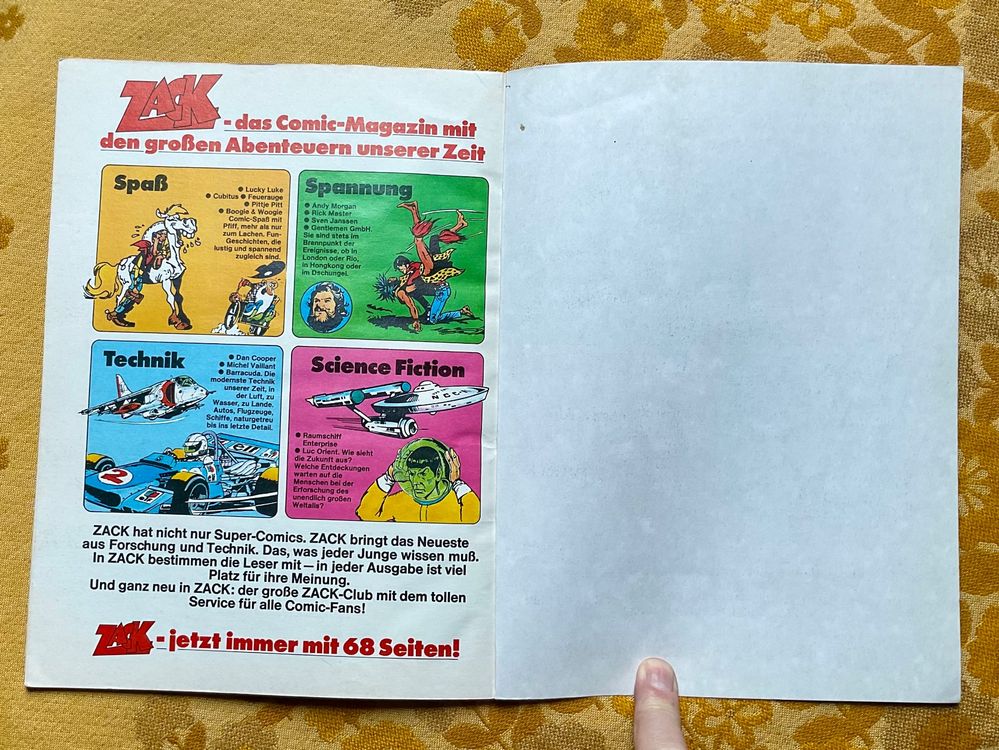 Zack Album Nr 15 von 1976 (Gebraucht) in Endingen für CHF 2 – mit ...