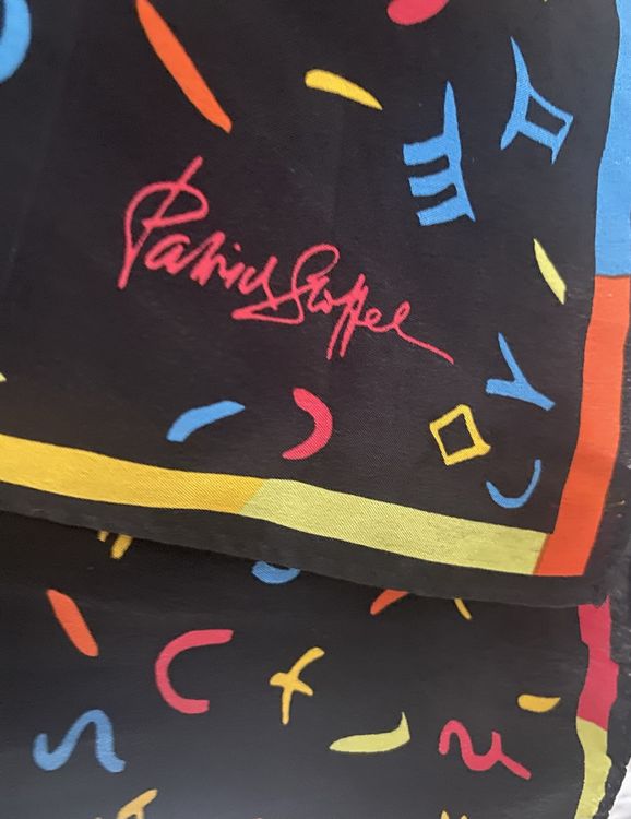 Patrick Stoffel Seidenschal, bunt gemustert (Gebraucht) in Jona für CHF ...