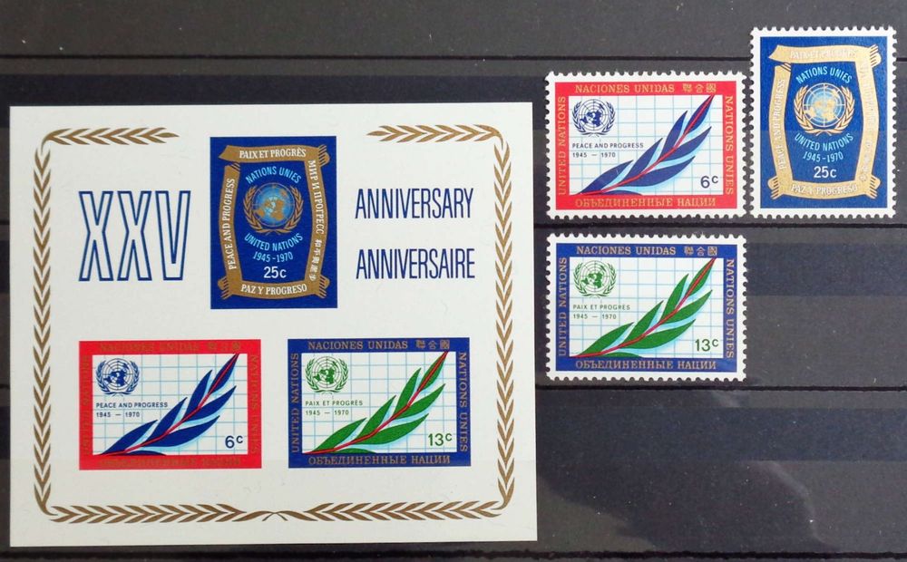 UNO ONU GENÈVE + NEW YORK: Postfrische ** aus 1969–1972 (Neu (gemäss ...