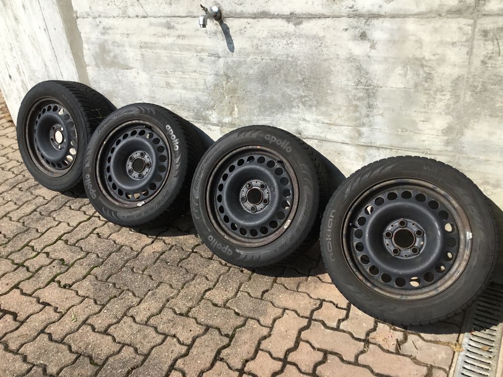 Winterreifen 205/55 R16 mit Stahlfelgen Mercedes C-Klasse (Gebraucht ...