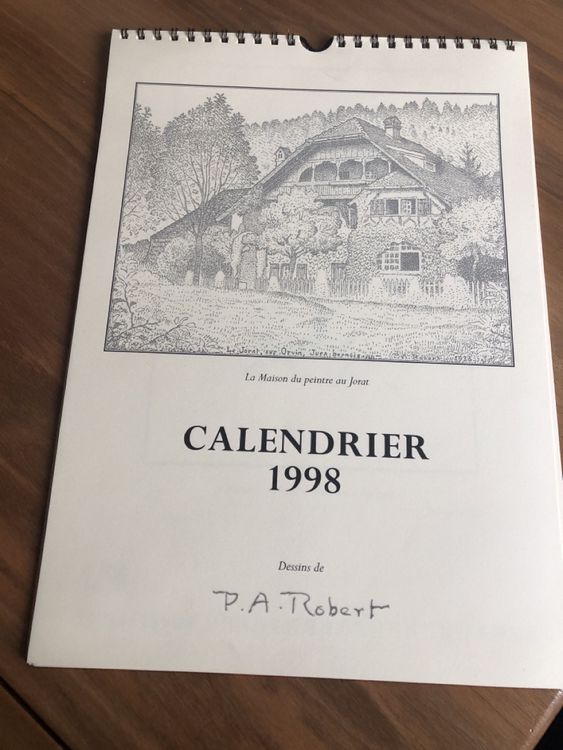 Beau calendrier 1998 illustrations de Paul André Robert (D'occasion) à ...