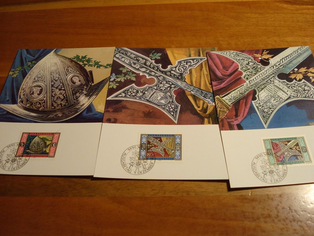 Liechtenstein, 1985, Satz Maximumkarten aus der Rüstungskamm (Gebraucht) in Niederwil AG für CHF ...