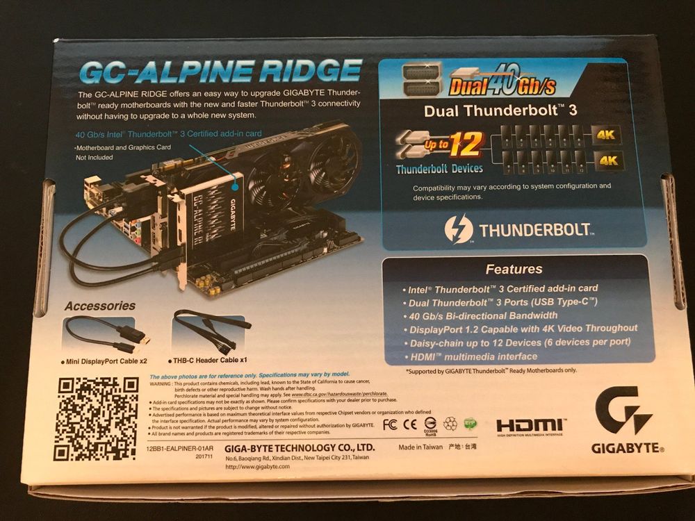 Gc-Alpine Ridge Thunderbolt 3 certified add-in card (Gebraucht) in ...