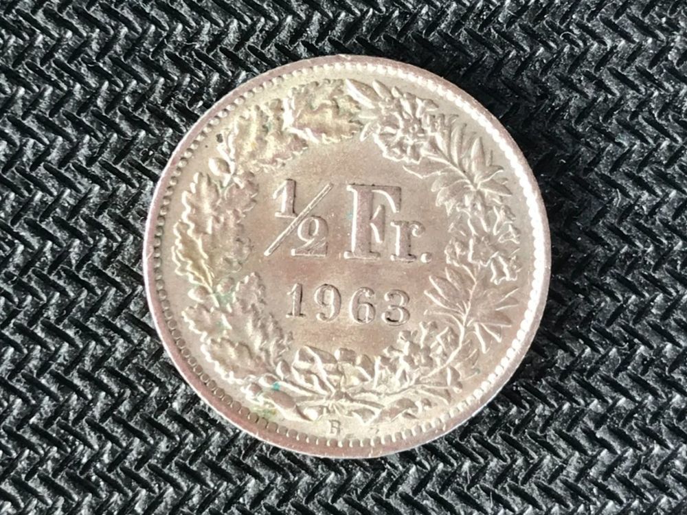 Silbermünze 50 Rappen 1963 (Gebraucht) in 8903 Birmensdorf für CHF 1.5 ...