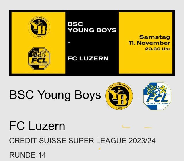 YB Ticket Sektor D7 Balkon (Neu (gemäss Beschreibung)) in Ostermundigen ...