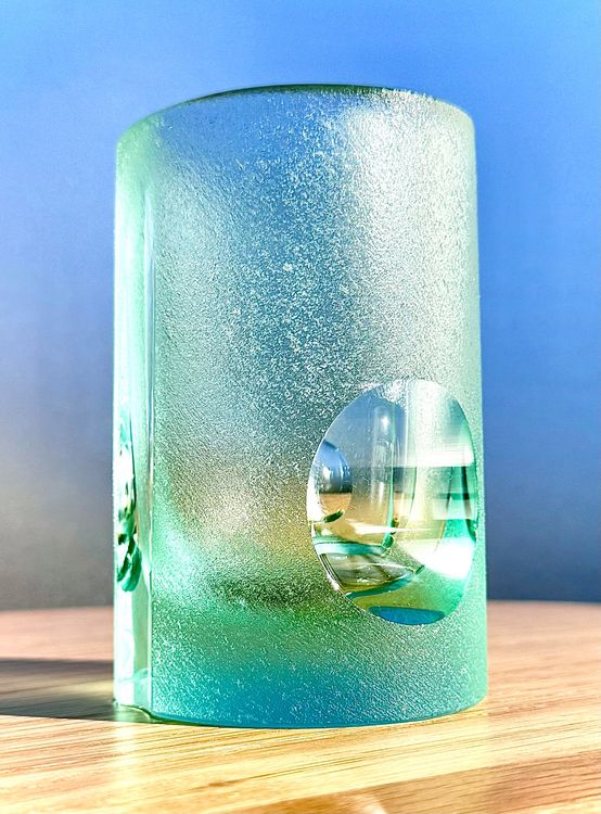 Pavel Hlava f. Moser, Vase/Teelichtglas Beryll, super Zust. (Gebraucht ...