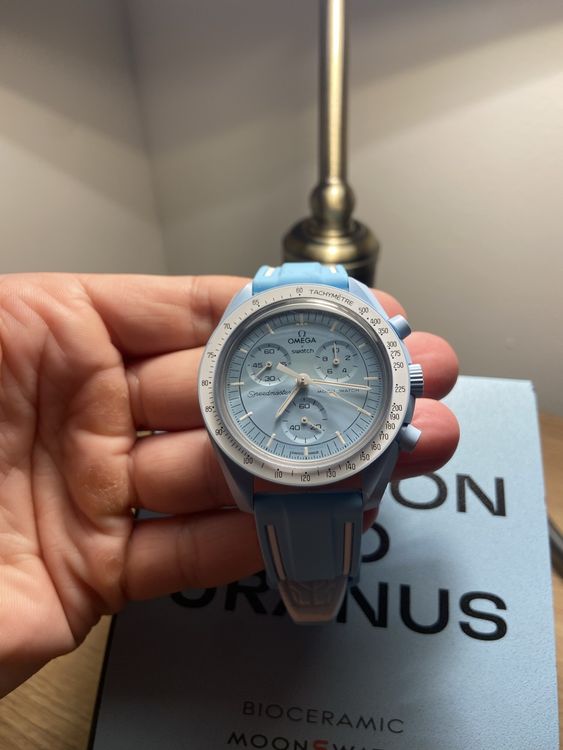 Omega x Swatch Speedmaster MoonSwatch „Mission to Uranus“ (Gebraucht ...