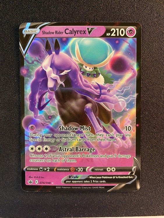 Shadow Rider Calyrex V EN Chilling Reign (Gebraucht) in Dulliken für ...