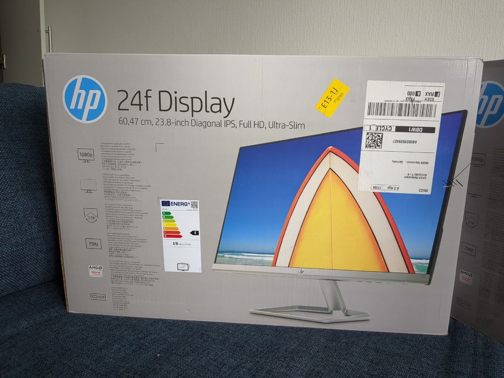 2x HP 24f 24' Moniteur / Monitor & Monitor arms | Kaufen auf Ricardo