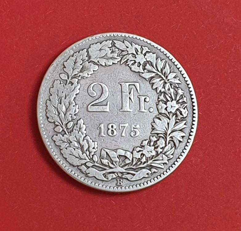2 Franken 1875 „Silber“ (Gebraucht) in Uttigen für CHF 11 – mit Lieferung auf Ricardo kaufen