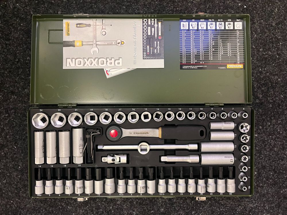 Proxxon Super-Kompaktsatz mit Ratsche, 65-teilig 8465851 (Gebraucht) in ...