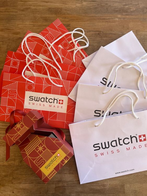 Swatch - 8 x Original shop bags (Gebraucht) in Lugano für CHF 5 – mit ...