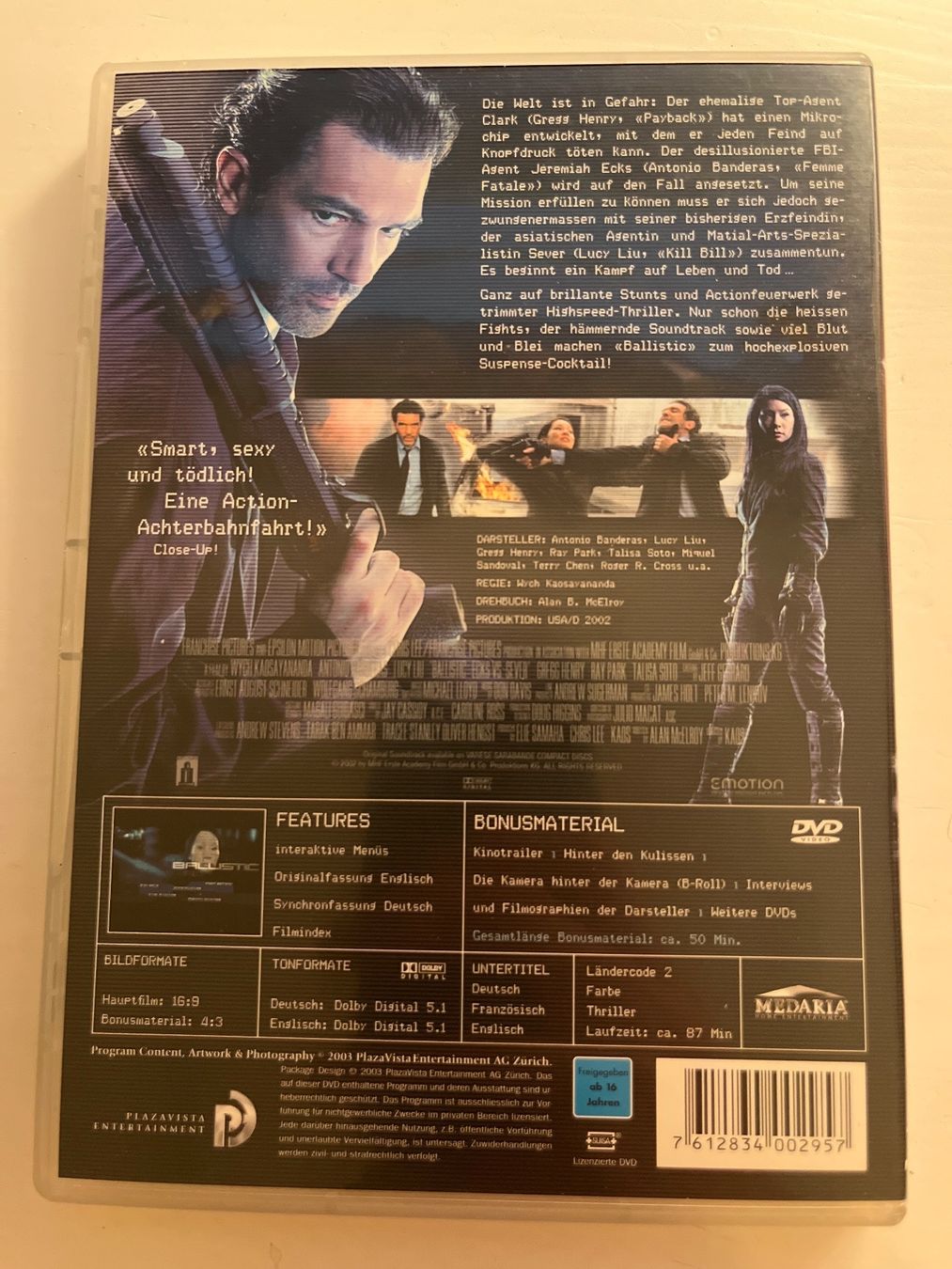 Ballistic: Ecks vs. Sever (2002) DVD 📀 - Antonio Banderas (Gebraucht) in Sierre für CHF 1.95 ...