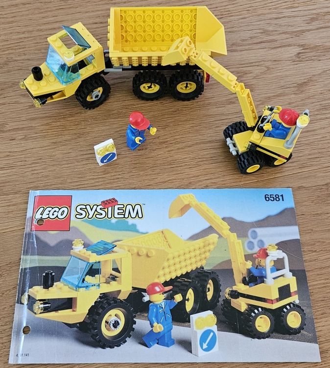 Lego Legoland 6581 - Muldenkipper mit Bagger (1996) (Gebraucht) in ...