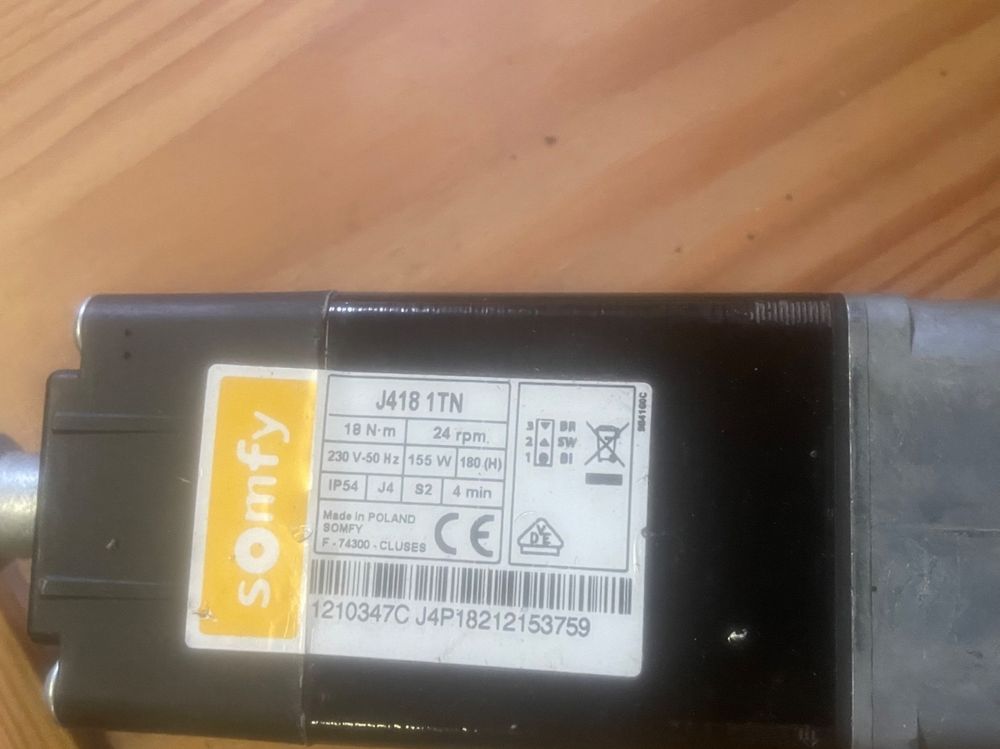 Somfy J418 WT Neuware Storenmotor Schenker (Neu und originalverpackt ...