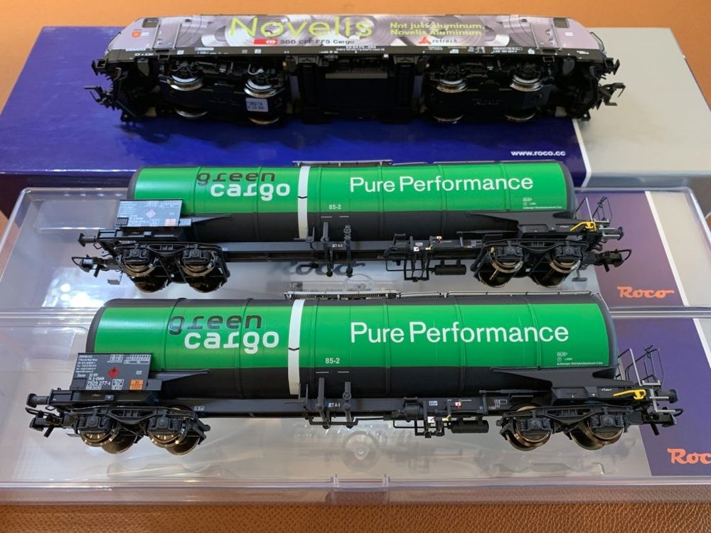 Roco H0 73627 + 76026 BR 189 SBB Güterzug DC Digital-Sound (Neu und ...